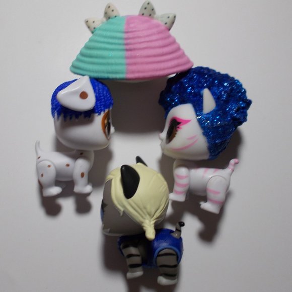 L.O.L. Surprise! | Toys | Lol Surprise Lot 4 Pets 3 Cats And Dog Euc ...